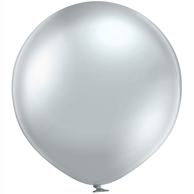 Шар латексный ненадутый В 250/601 Хром Glossy Silver 60 см (1 в уп)