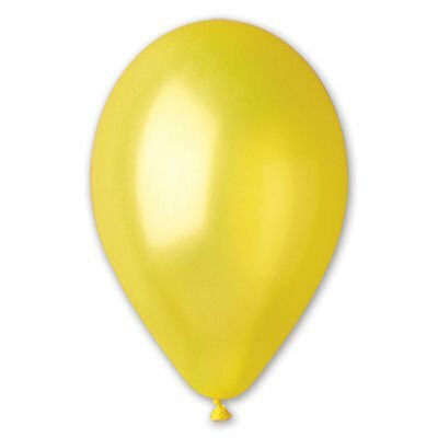 Шар латексный ненадутый И 10"/30 Металлик Yellow 25 см (100 в уп)