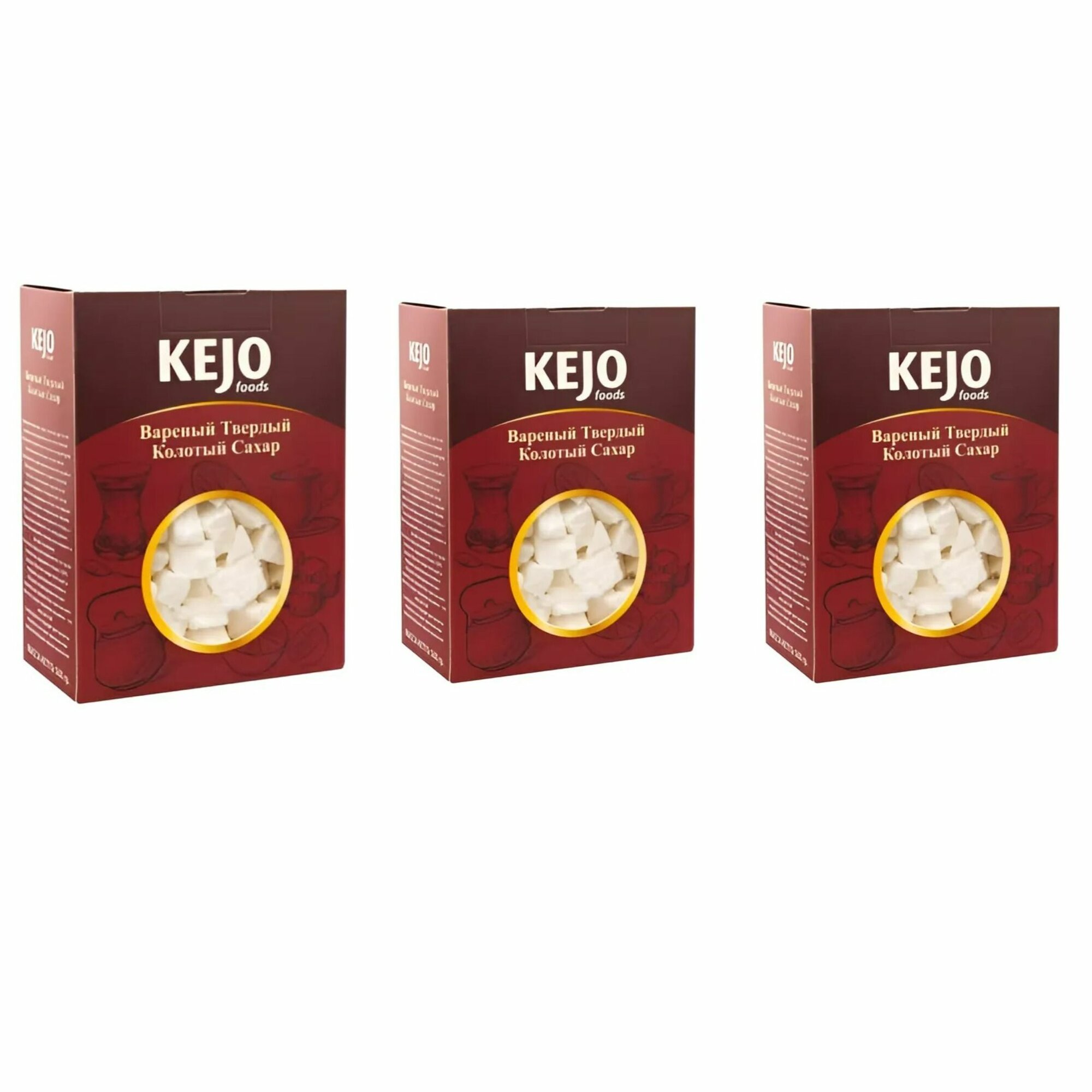 KEJOfoods Сахар вареный, колотый, твердый, 500 гр, 3 уп