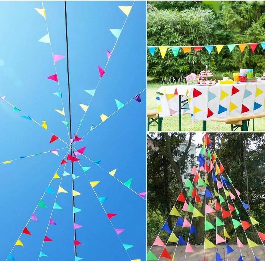 Гирлянда флажная праздник Масленица 36м, ПЭ