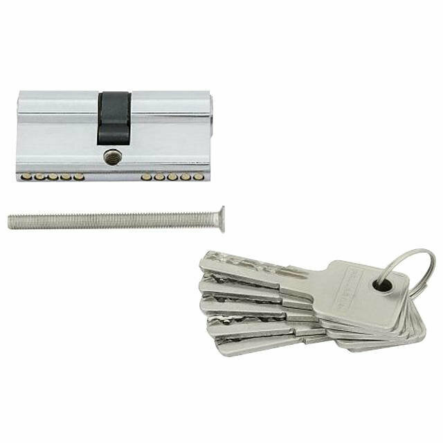 PALLADIUM цилиндр ключевой 60 мм 30+30 хром стальной цилиндр с двумя ключами