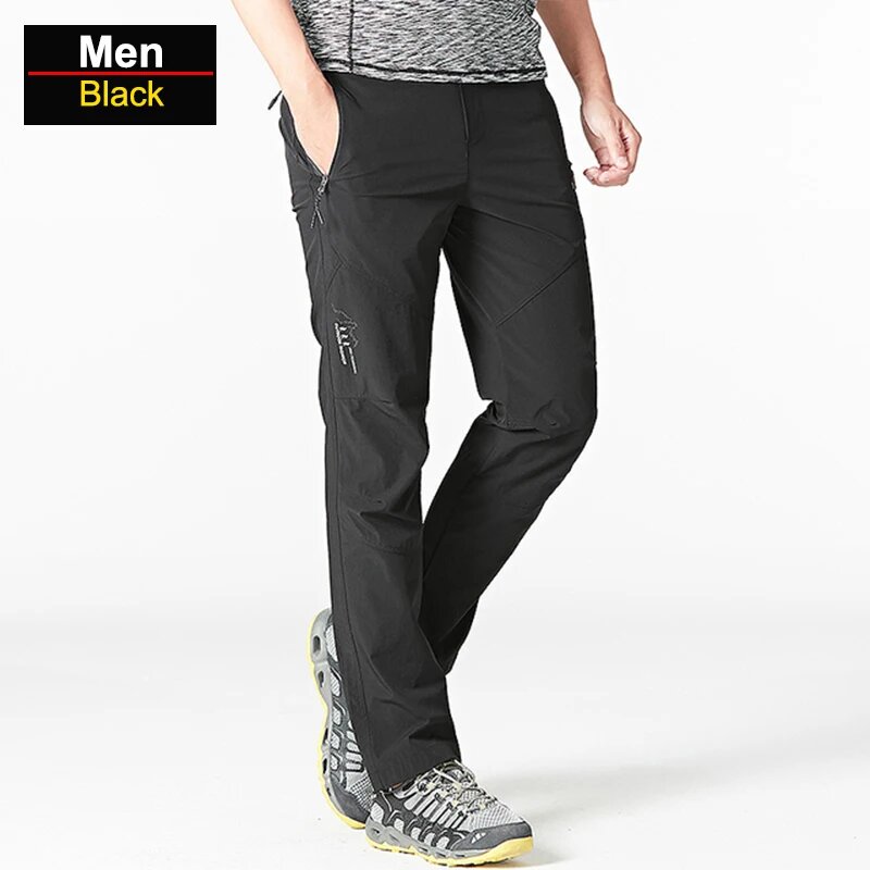 CHRLCK мужские водонепроницаемые походные брюки Черный, 5XL(90-95kg), Men-Black