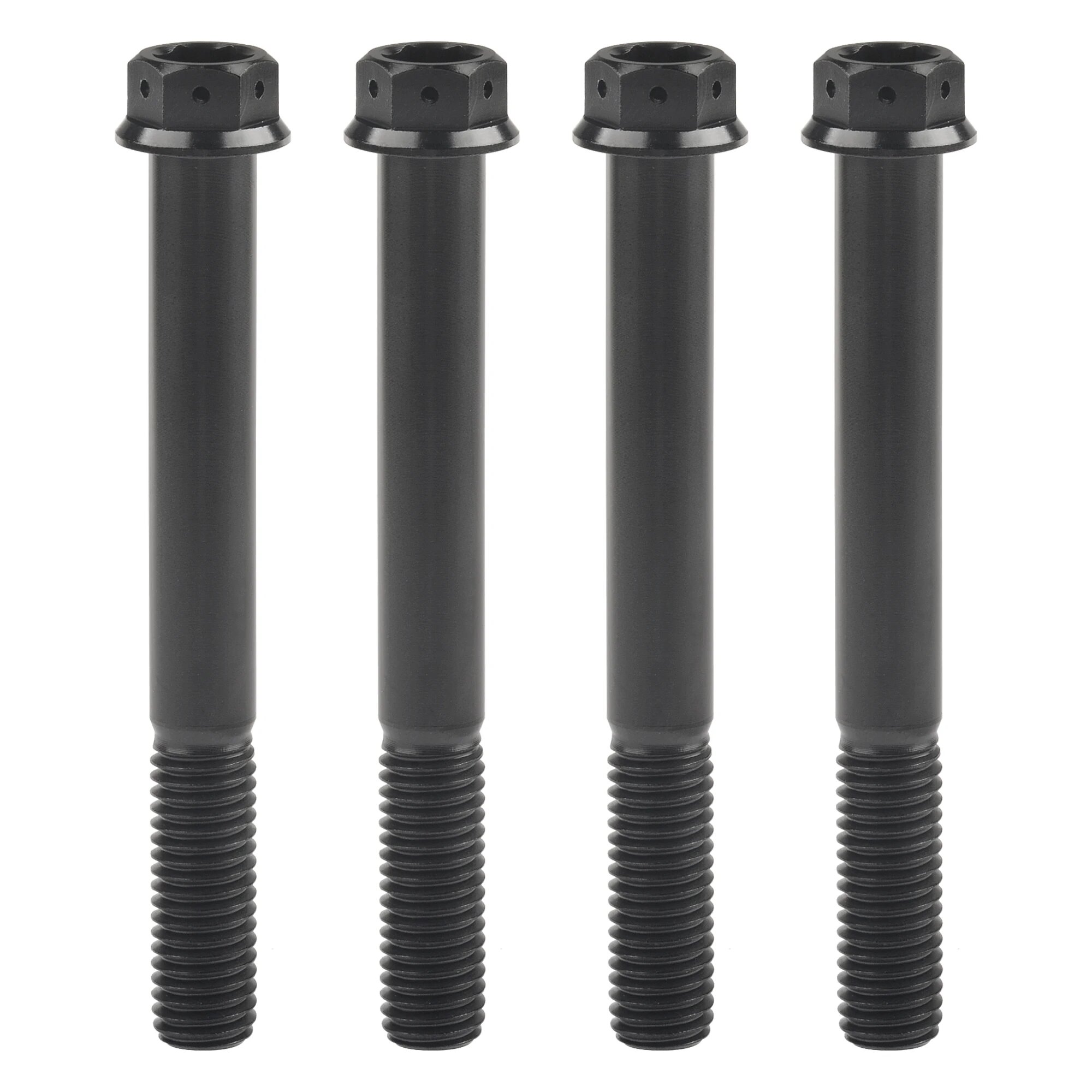 Catdogbear Титановые болты M10 4 шт. черный, M10 1.25Pitch, 25mm