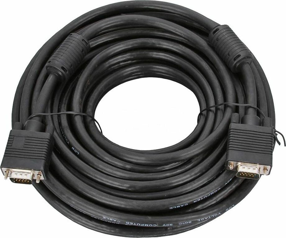 Кабель VGA 15м ферритовые кольца 5bites APC-133-150