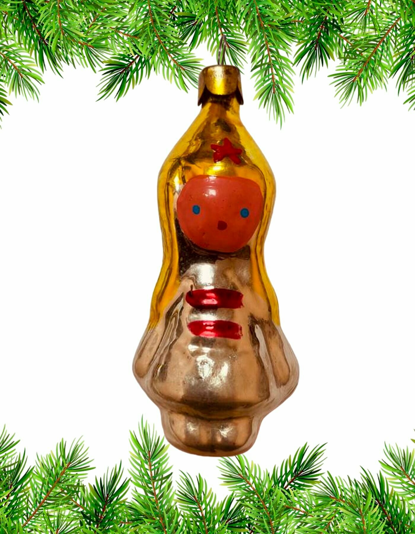 Игрушка на елку Буденновец Винтаж из СССР