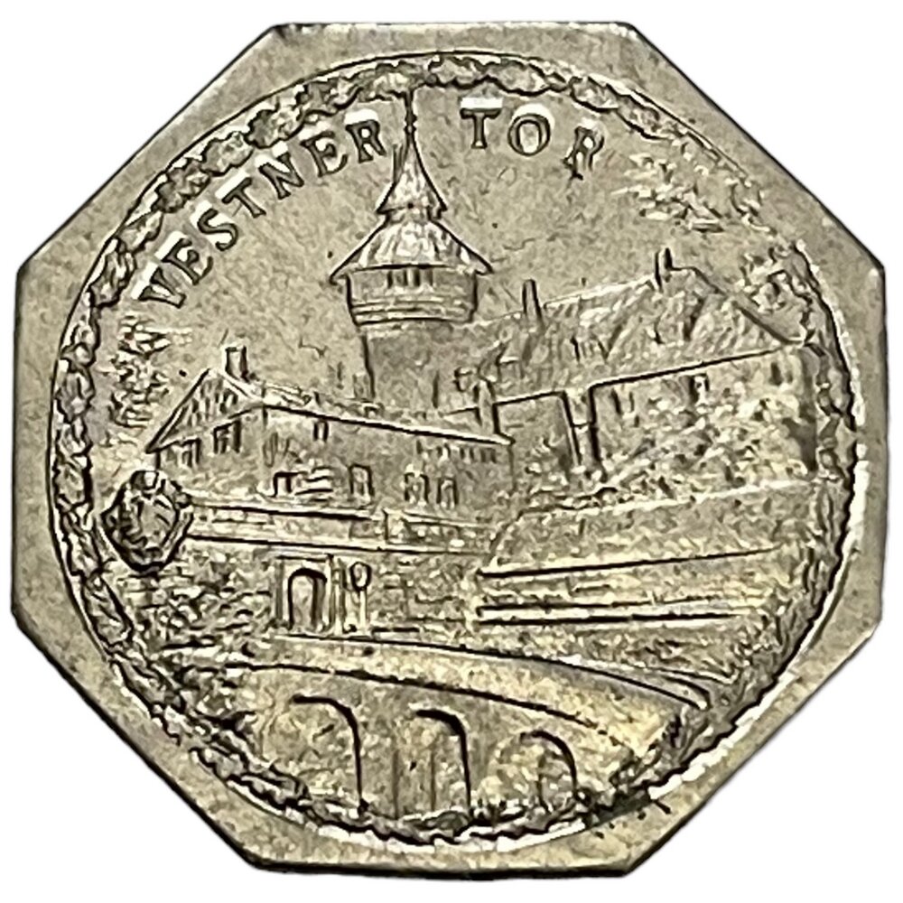 Германия, Нюрнберг 20 пфеннигов 1920-1921 гг. (Трамвайный токен - Вестнерские ворота)