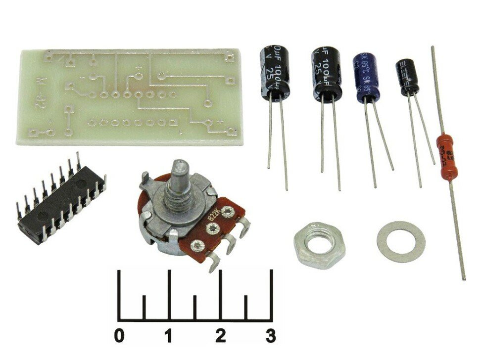Радиоконструктор пробник для проверки аудиоаппаратуры 3-9V