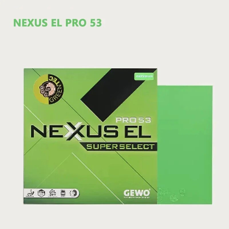 Оригинальный GEWO NEXUS EL PRO 45 48 53 (зеленая резина, передняя рука Aruna) резиновая губка для настольного тенниса супер выбор губка для пинг-понга