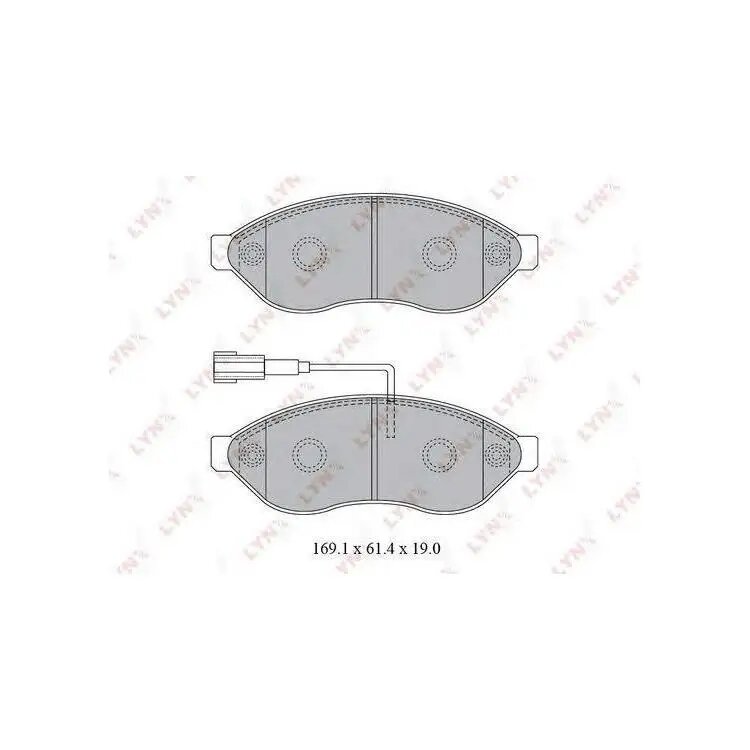 Колодки тормозные дисковые перед LYNX - BD2828