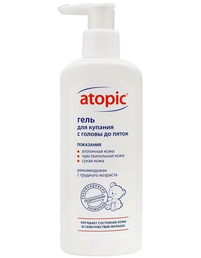 Atopic гель для купания с головы до пяток 250 мл, 1 шт.