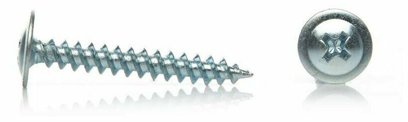 Саморез с прессшайбой 4,2x32 острый цинк, 200 шт