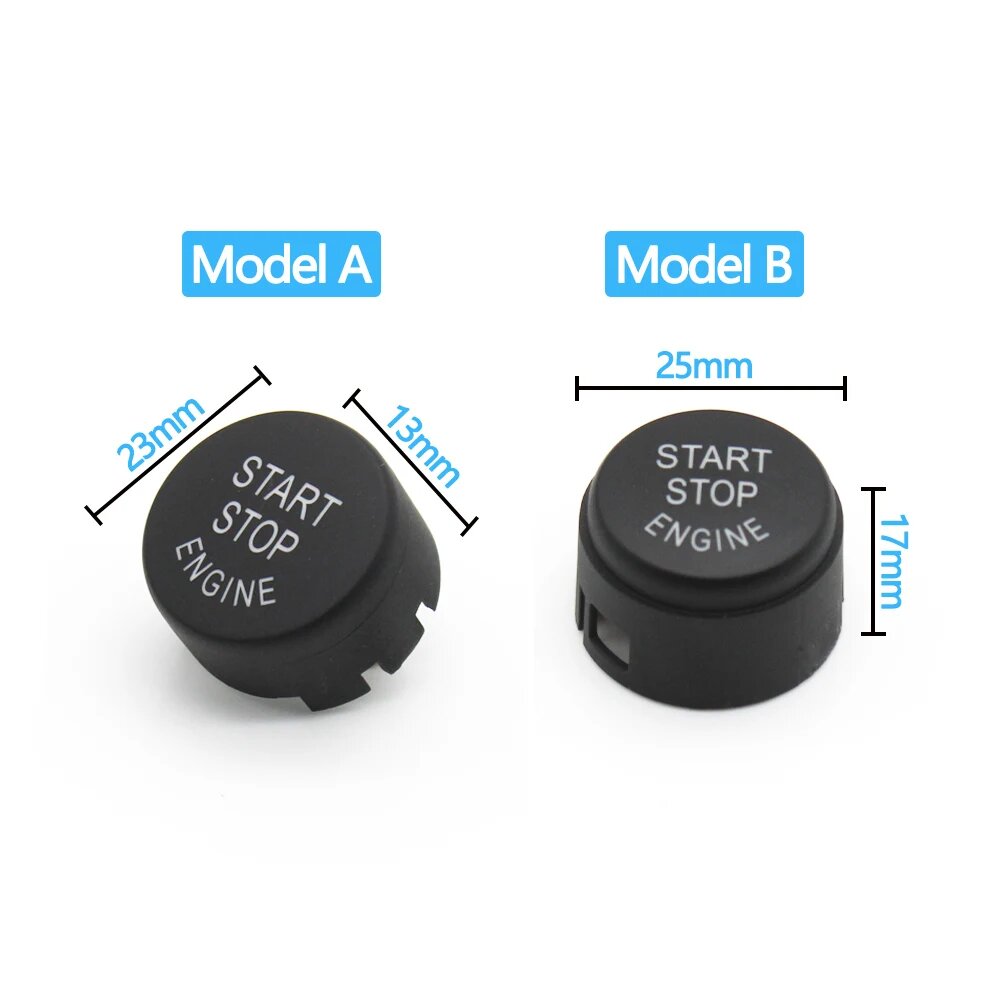 Кнопка Start/Stop двигателя Model A Black — фото 1