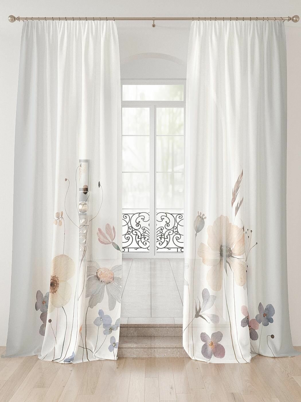 Тюль для комнаты Comfy Way / Вуаль 150х230 см / Лоуна - 184