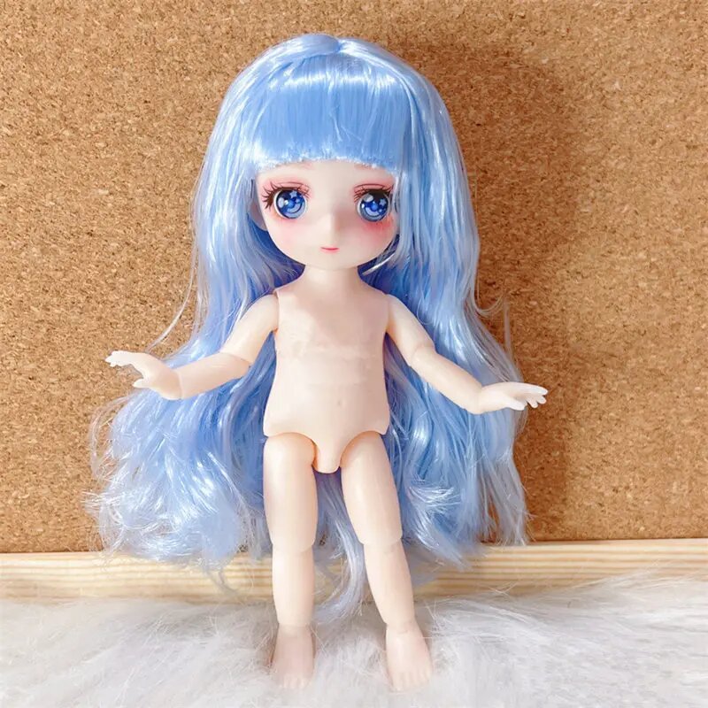 Fradoo аниме кукла 1/8 пластиковая 16 см Blue B, 16cm Doll