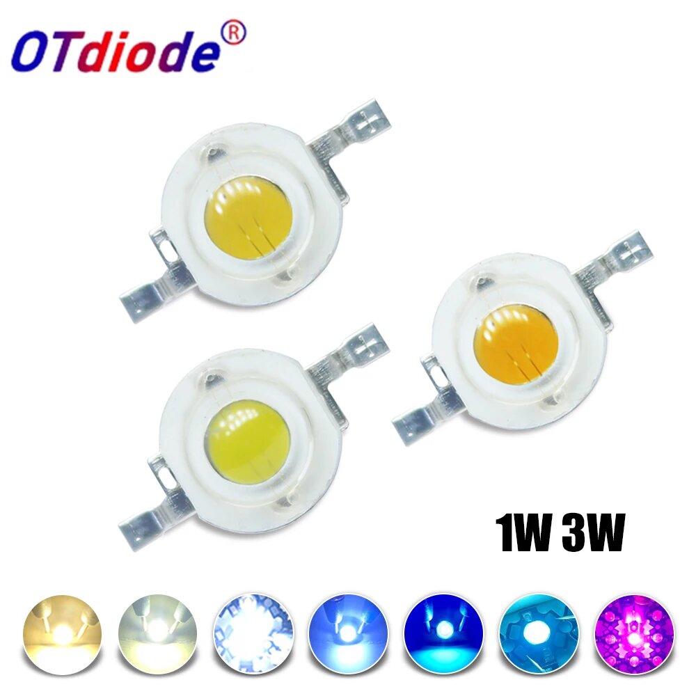 LED чип Cool White 20000K 3W x 100pcs — фото 1