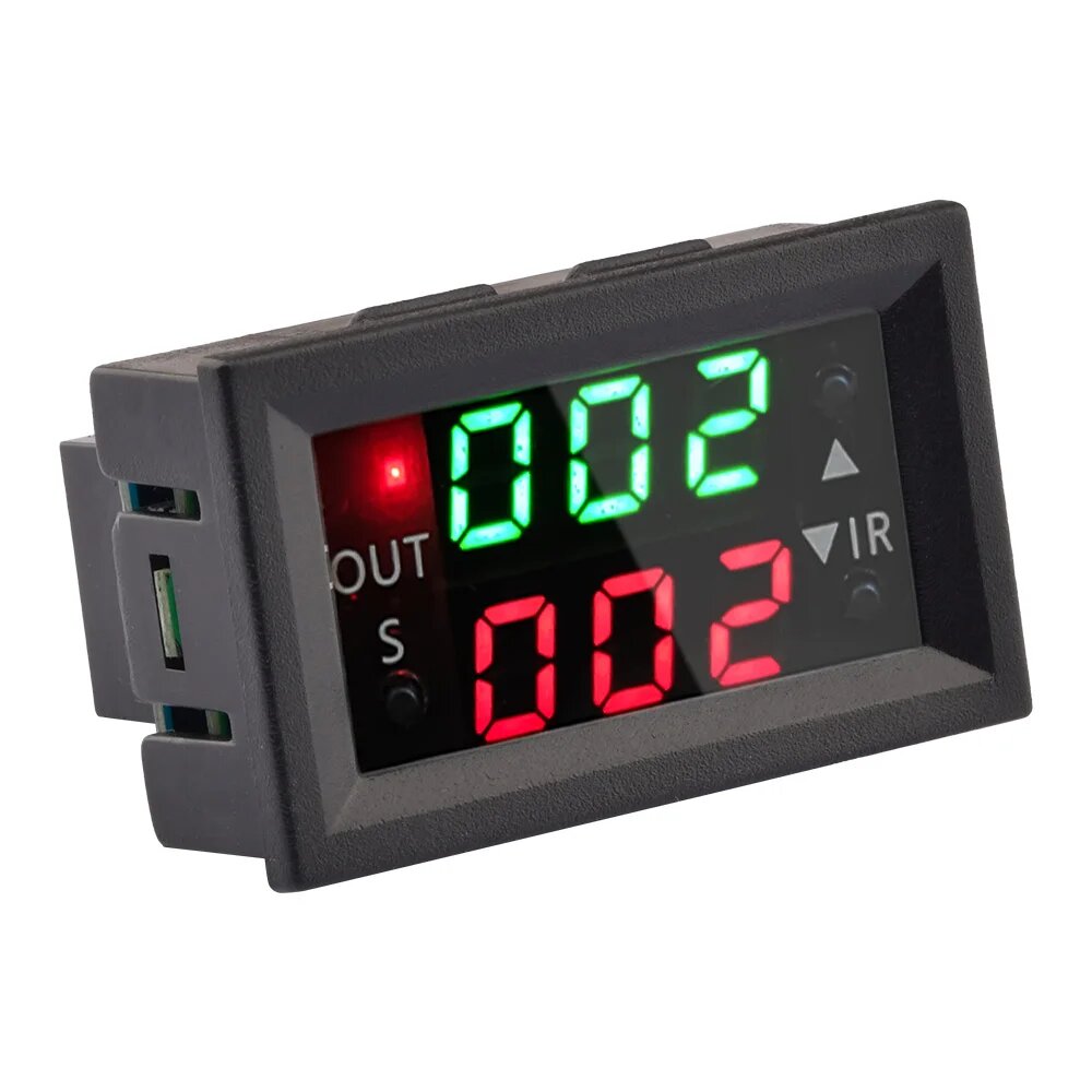 Цифровое реле задержки времени diymore Time delay relay Black