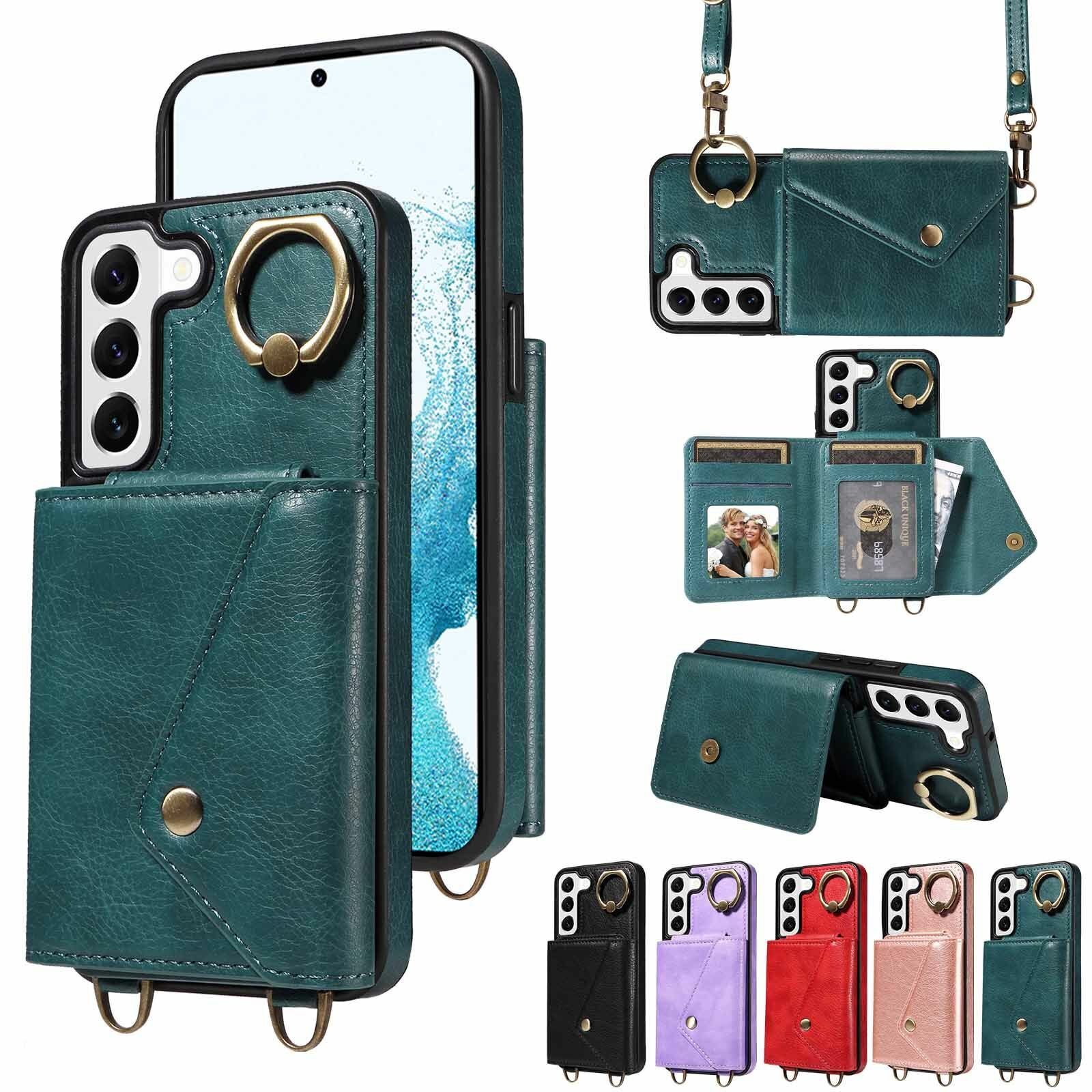 Чехол для для Samsung Galaxy S22 /(Самсунг Галакси с22) кожаный с отделением для карт на Накладка с картхолдером