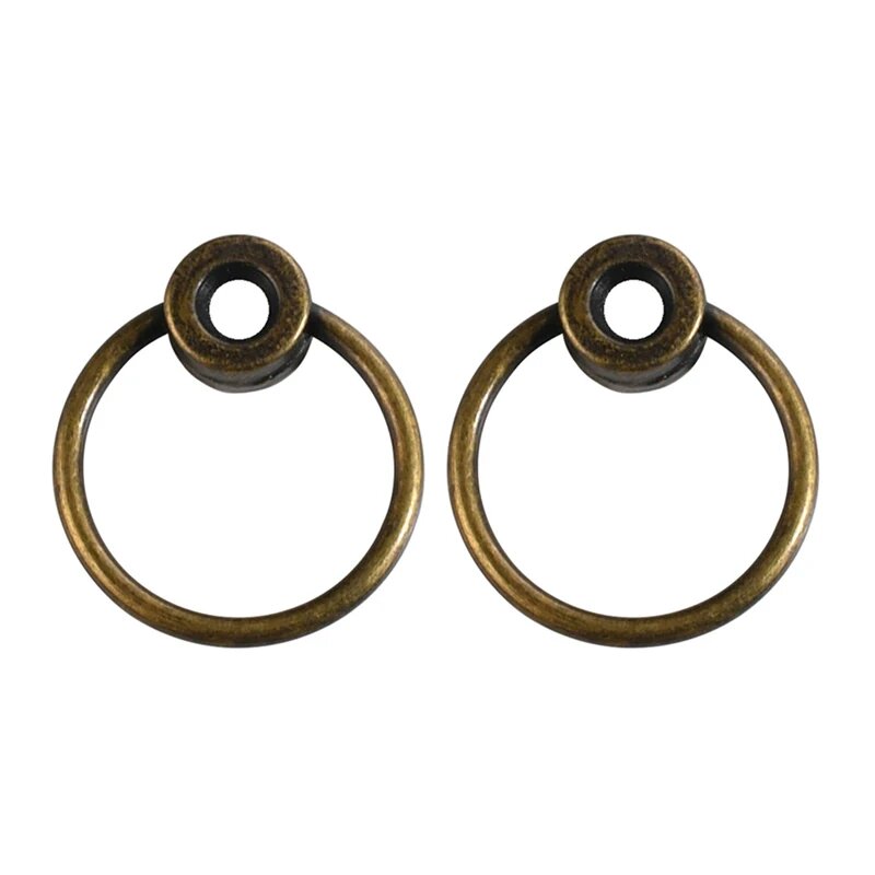 2 шт, ручка разделочной доски из цинкового сплава, 34*31 мм, винтажные мебельные ручки в стиле ретро для мебельных дверей, шкафа, деревянных чехлов