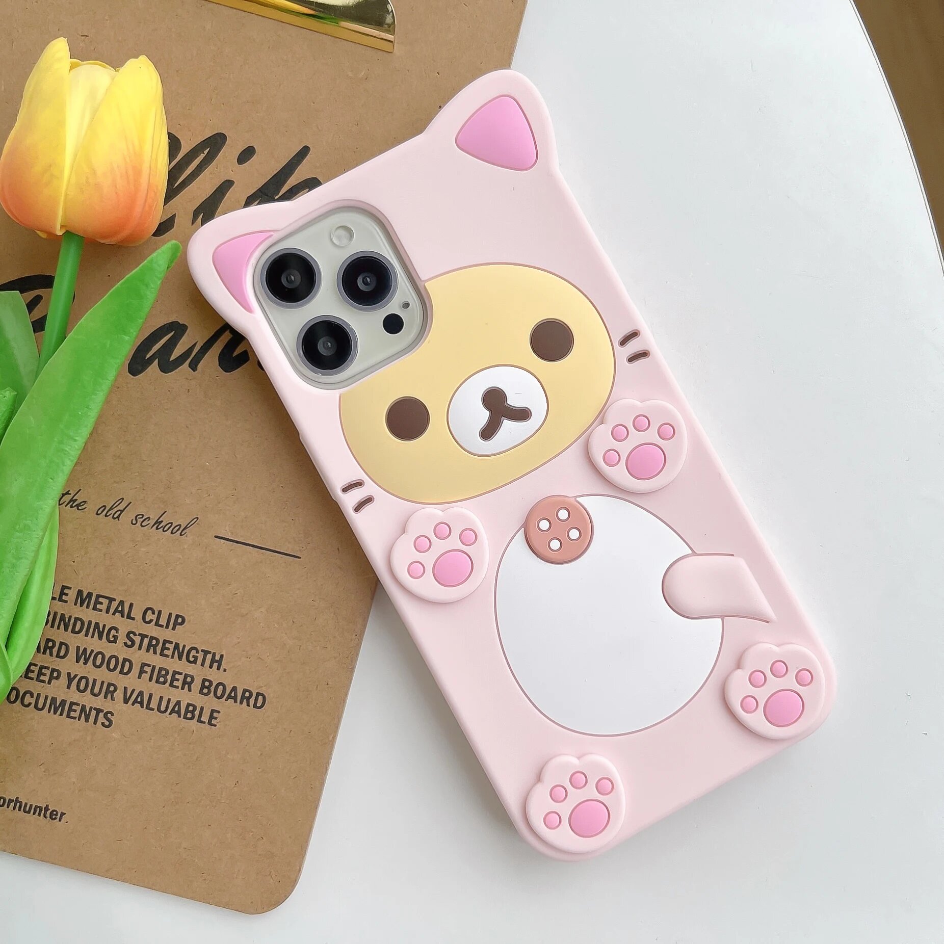 Силиконовый Чехол Rilakkuma С Милым Мультяшным Рисунком Для iPhone, iPhone 13 mini, Bear