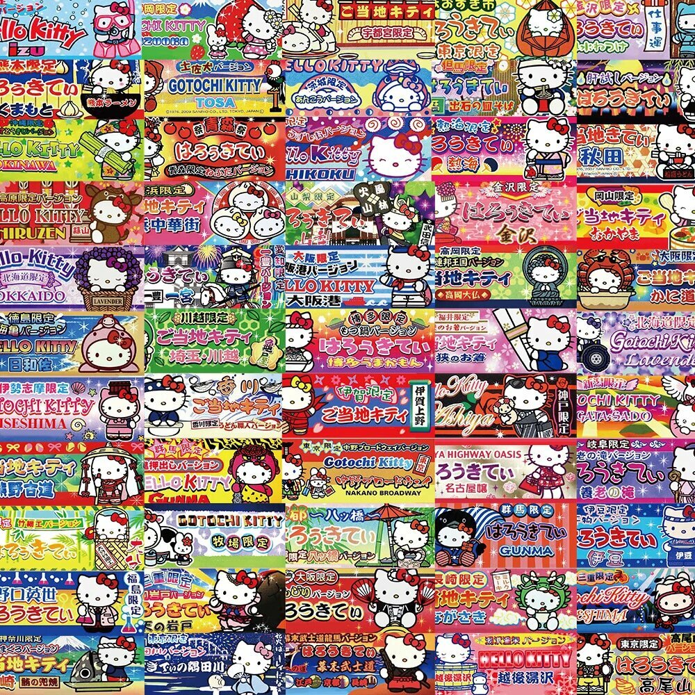 Милые наклейки Hello Kitty MINISO 60pcs
