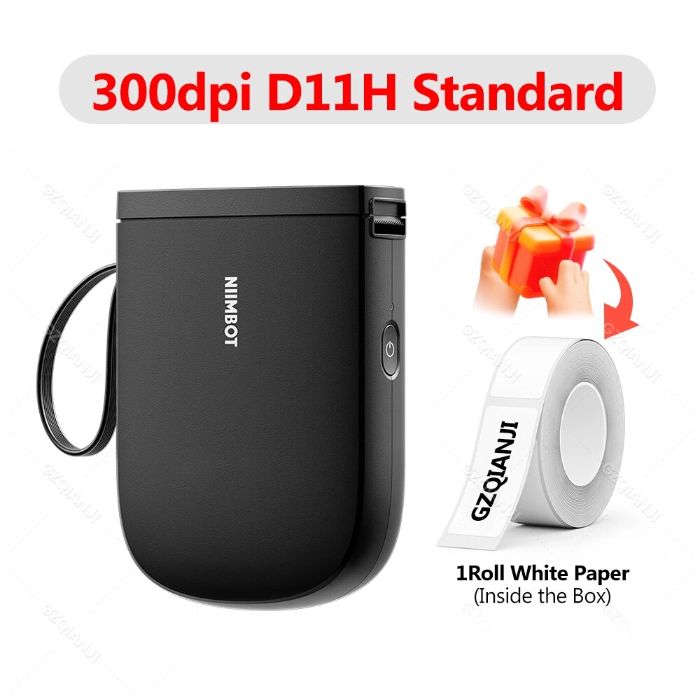 2024 Niimbot D11H Термопринтер для этикеток Портативный мини карманный производитель цена самоклеящаяся наклейка бумажный рулон для машины для телефона
