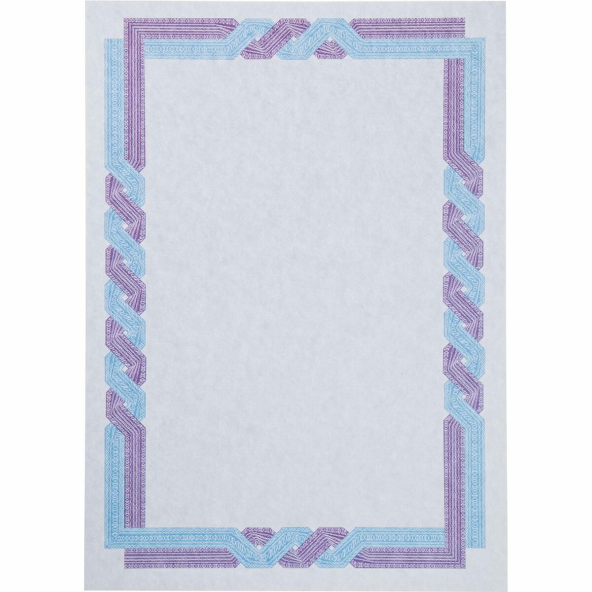 Сертификатная бумага Attache (А4, 120г, синяя/голубая рамка) 50шт, 20 уп.