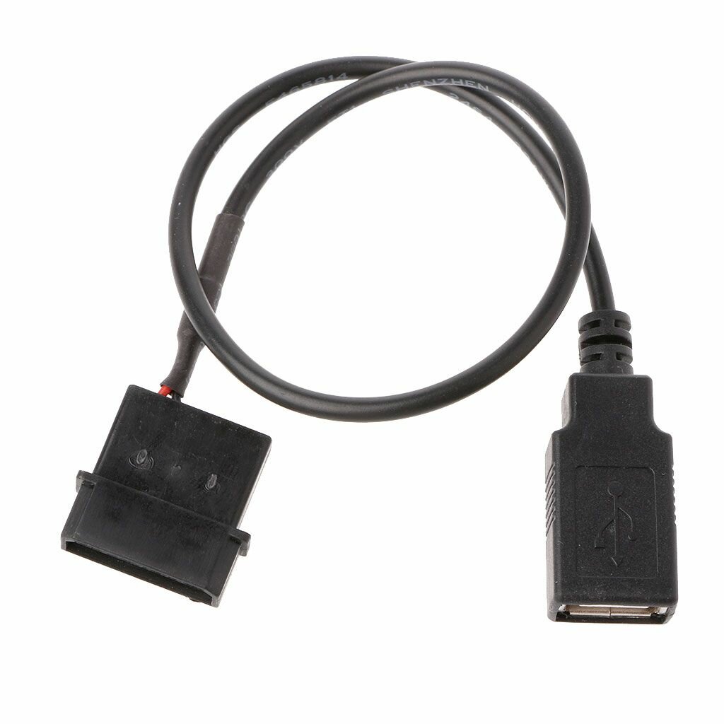 USB к 2-контактному Molex для вентилятора, Черный