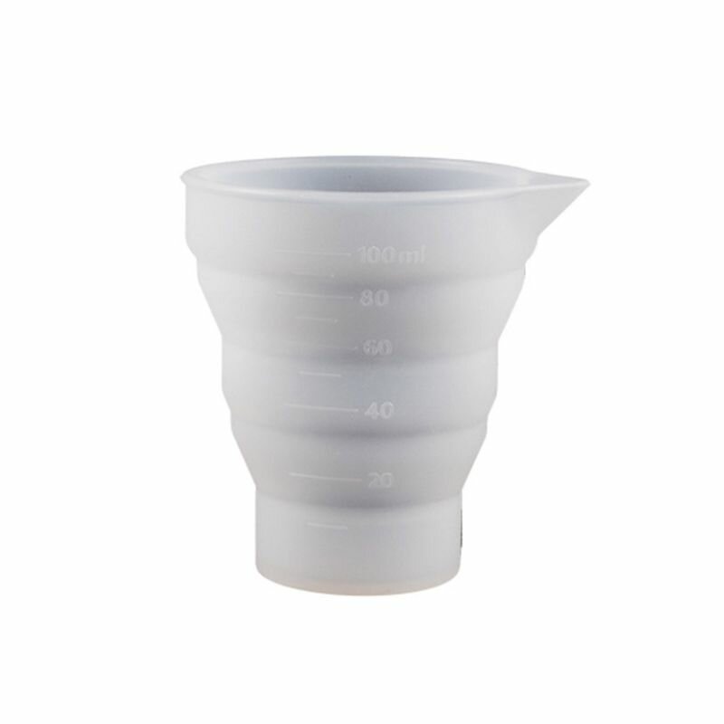 (1 шт.) diy силиконовый складной мерный стаканчик инструмент-100 мл