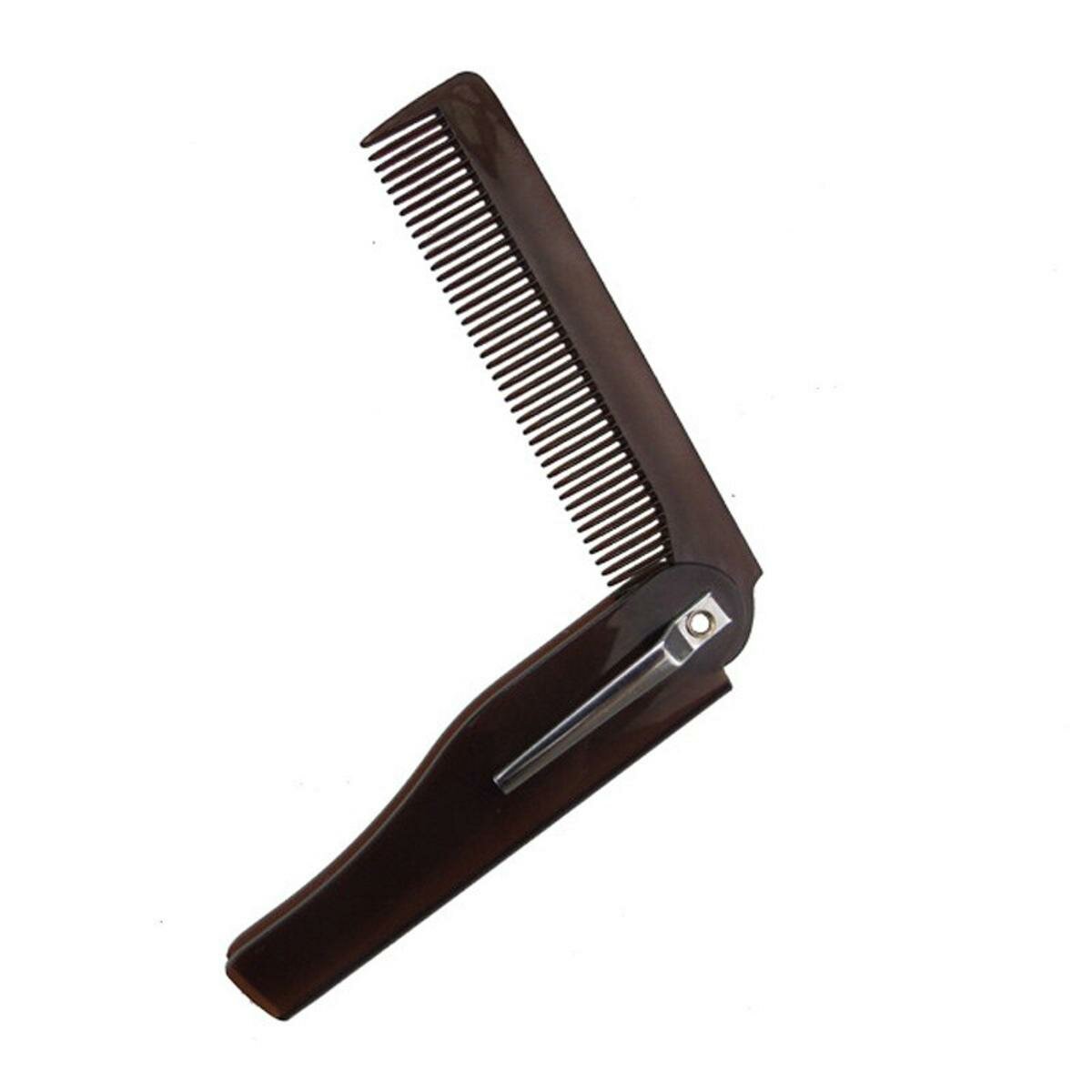 1 шт, мужской профессиональный складной гребень, карманный волшебный гребень для волос, заколка для бороды, мужской и женский модный инструмент для укладки волос, расческа для ухода за волосами