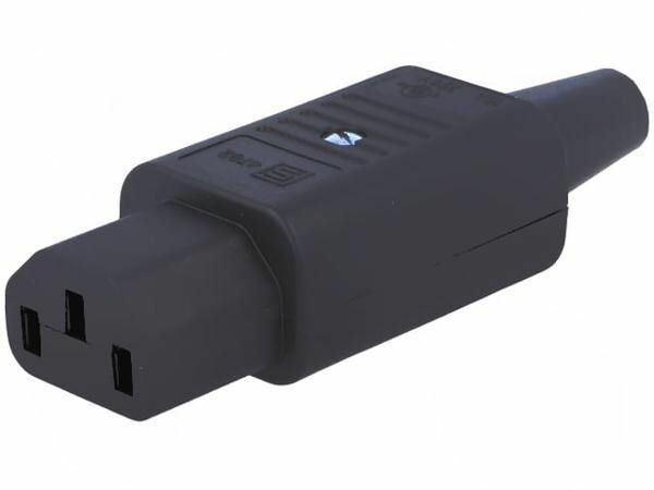 Разъем SCHURTER GMBH 4782.0100, IEC 60320 питания АС, вилка "мама", коннектор C13 (F), переходник на провод, адаптер гнездо, 250В, 10А