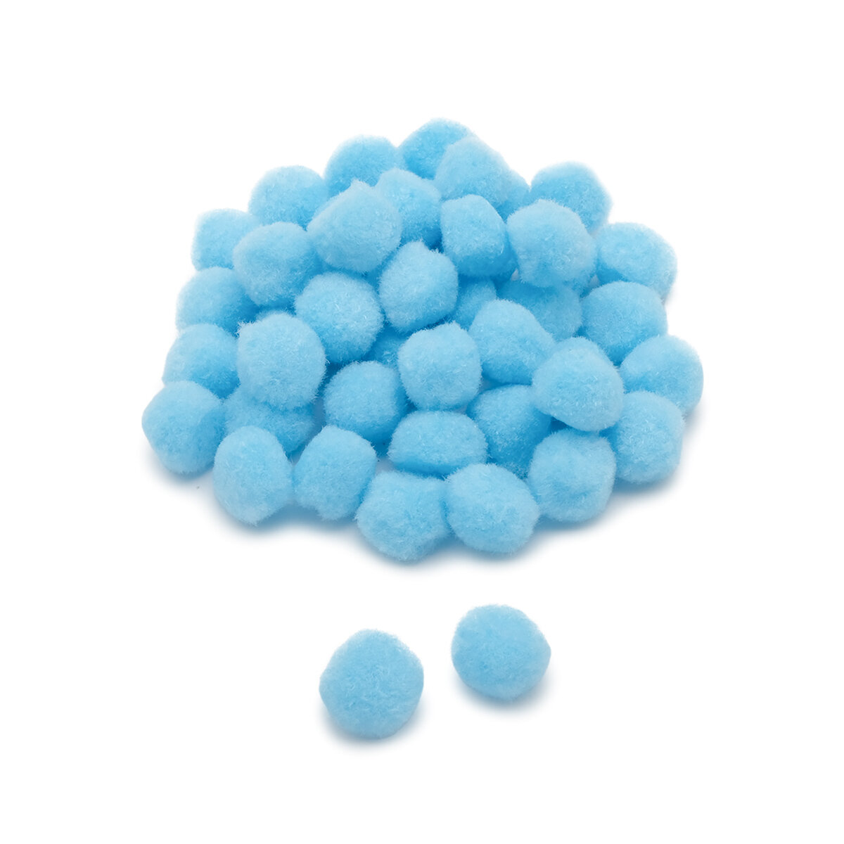 Помпоны для творчества, 25 мм, цвет голубой, 50 штук, Astra&Craft