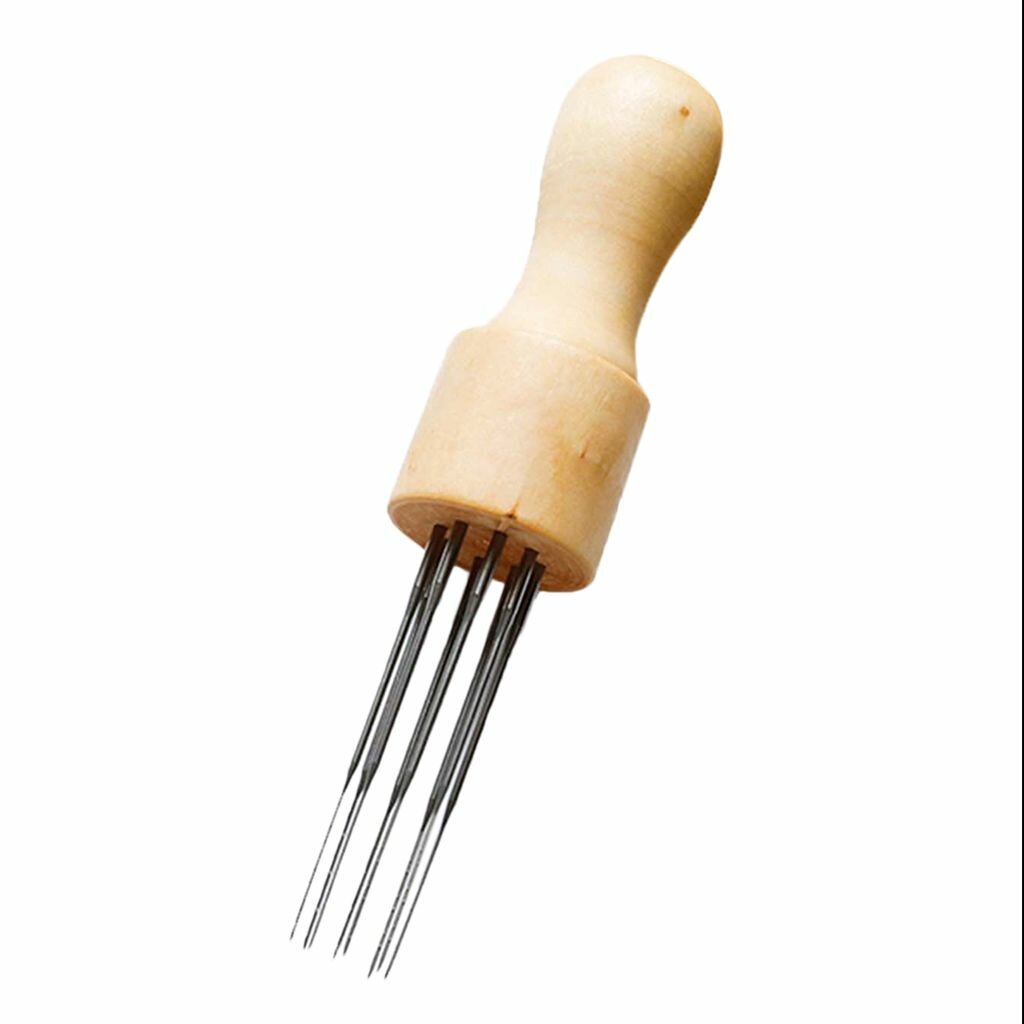 Шерстяной войлок poke 8 игольчатый тканевый инструмент из массива дерева с набором восьми игл