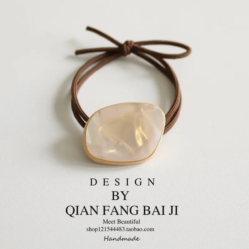 Элегантный браслет-резинка для волос из полиэстера powder