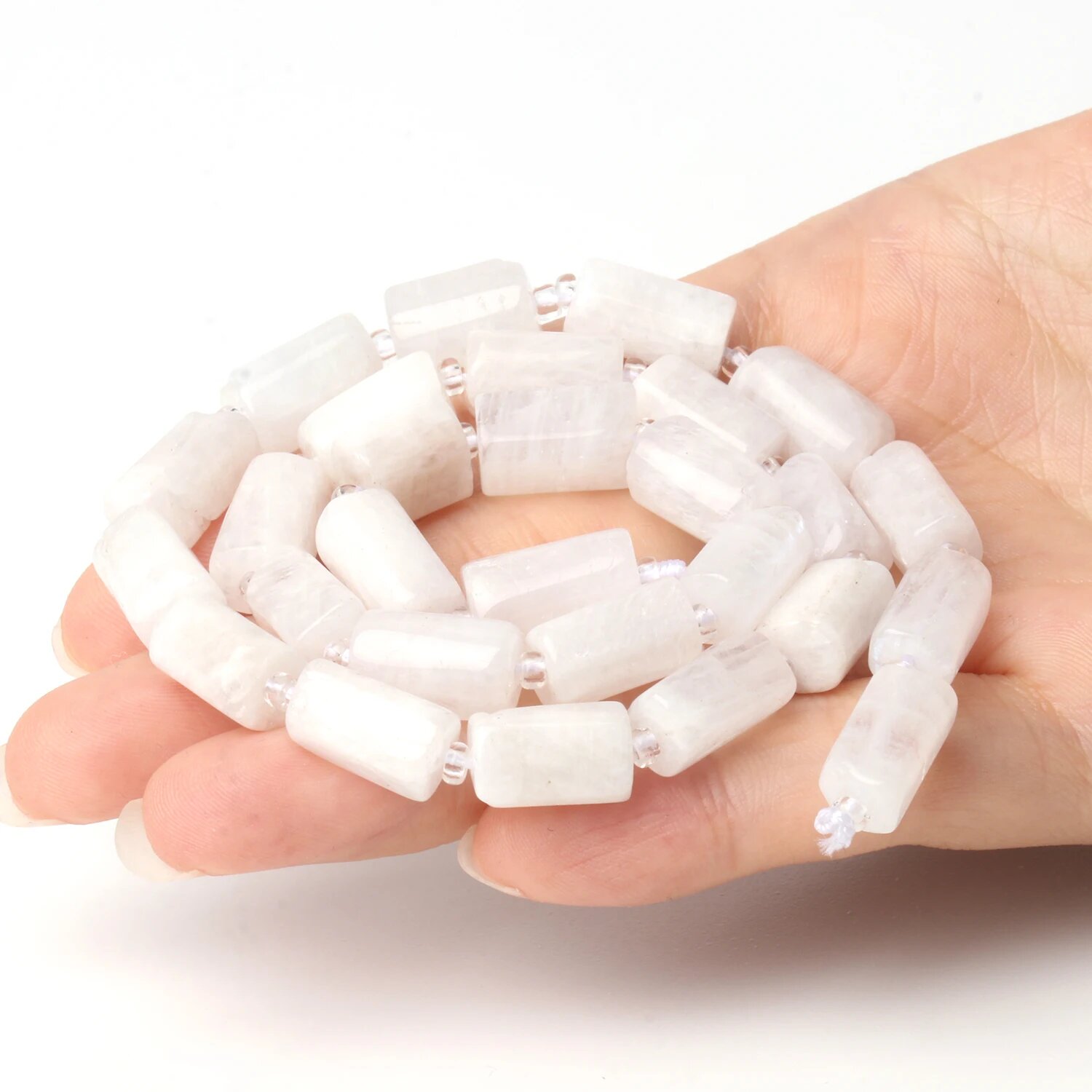 Лунный камень бусины xilitata Белый, 7.5inches, Blue moonstone