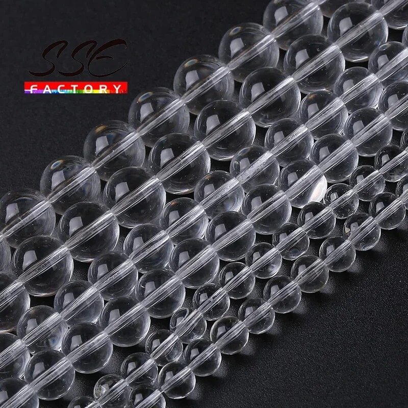 Бусины из белого агата и оникса Sunshine and Beads 4-12 мм 4mm 85 to 95pcs, White Crystal Glass