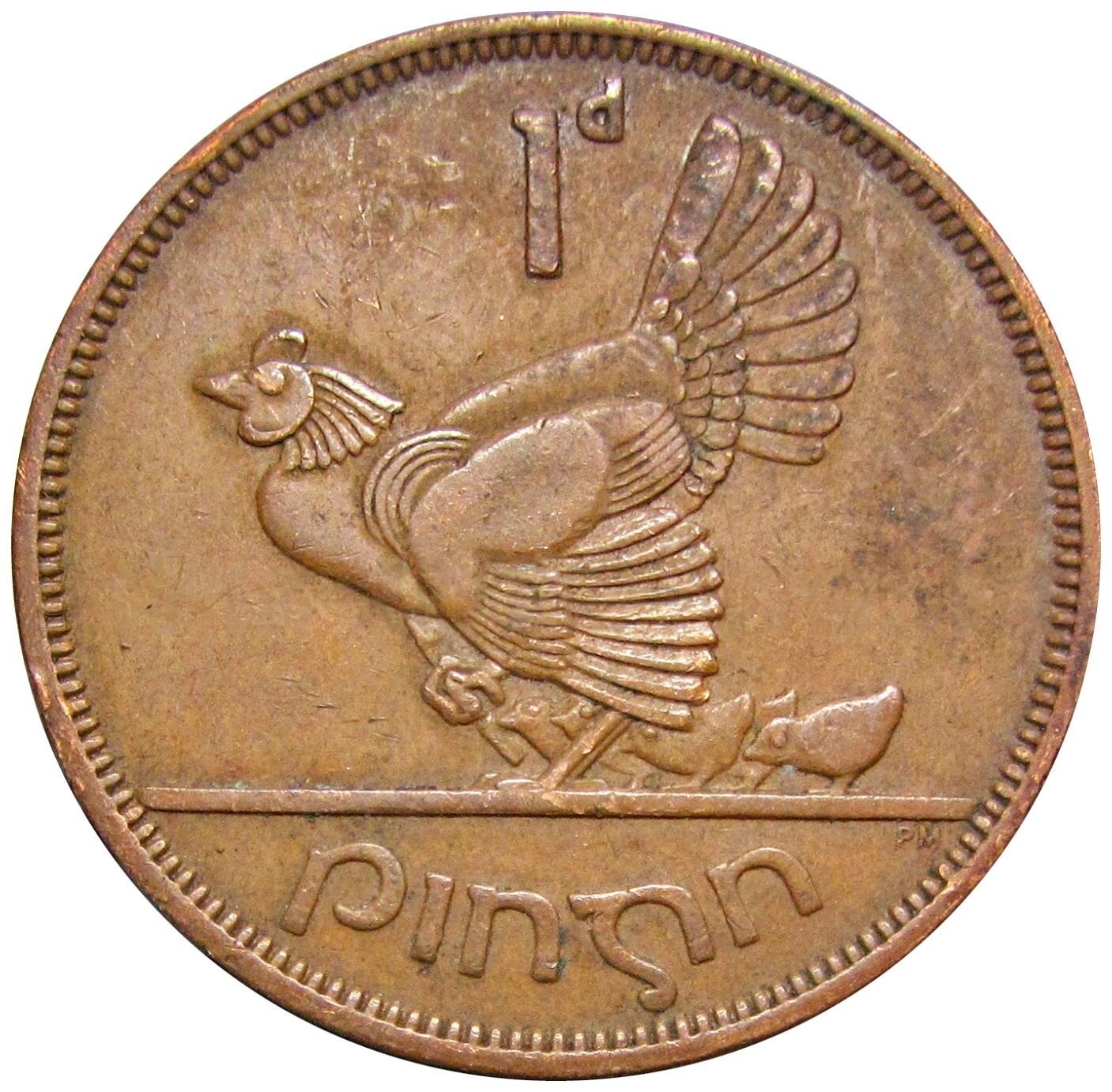 1 пенни 1963 Ирландия