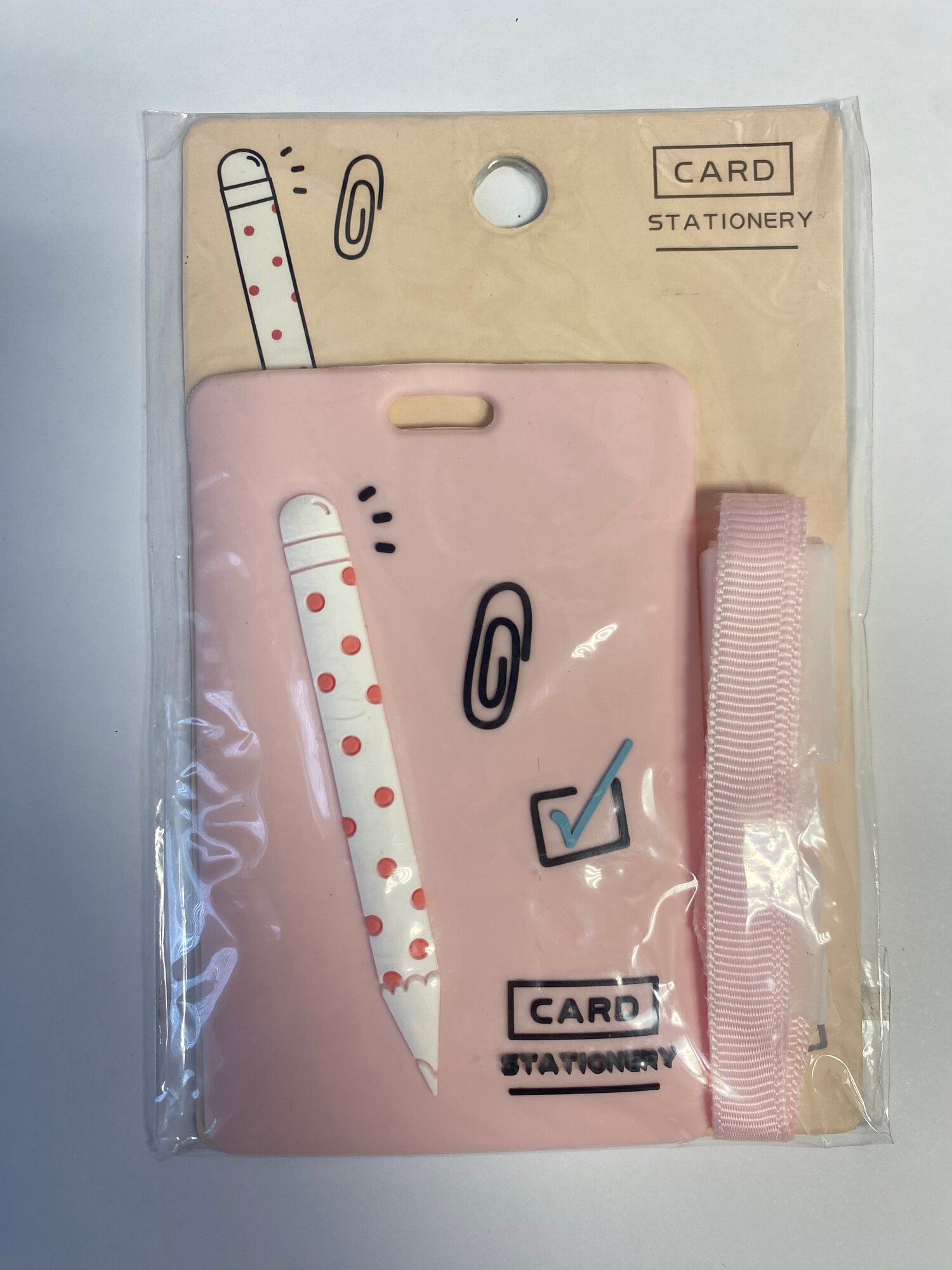 Держатель для карт с лентой канцелярия, КЛ-4