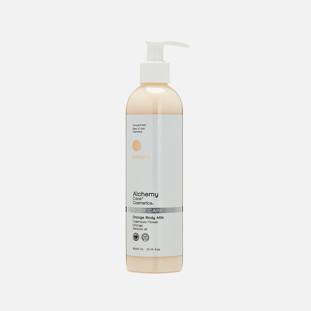 Антивозрастное молочко для тела ALCHEMY CARE Orange body milk, 300 мл.