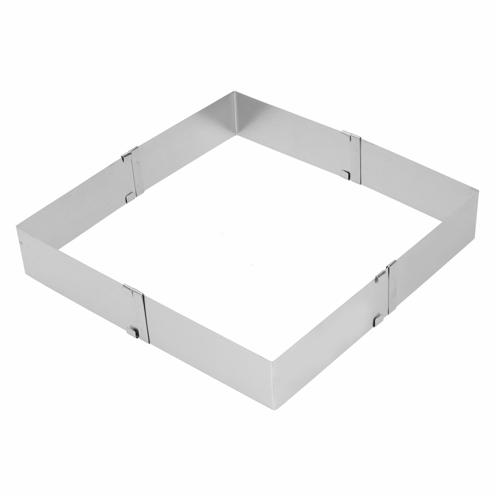 Квадратное кольцо для мусса из нержавеющей стали, выдвижная форма для печенья, торта, кухонные инструменты для выпечки «сделай сам», L 16 ~ 28 см