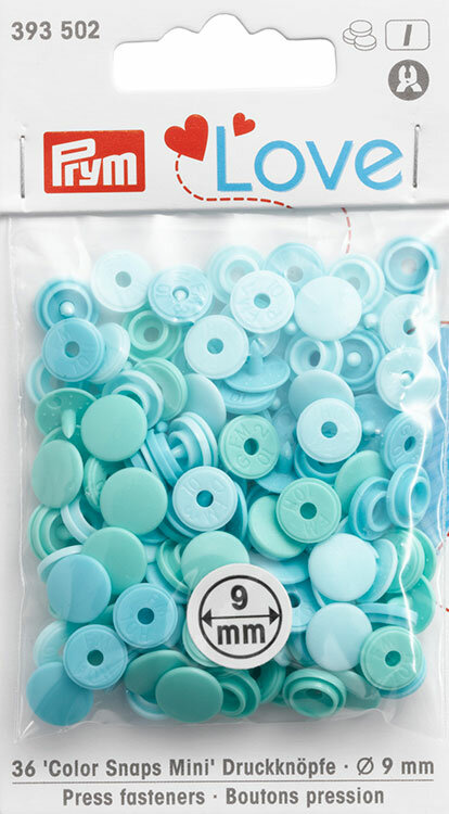 Серия "Prym Love" - Набор кнопок "Color Snaps Mini", диаметр 9мм, Prym, 393502