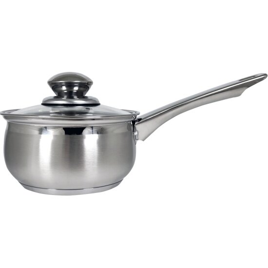 Ковш Tima "Практичный 2.0" c крышкой, 0.8 л, нержавеющая сталь (П-127К)