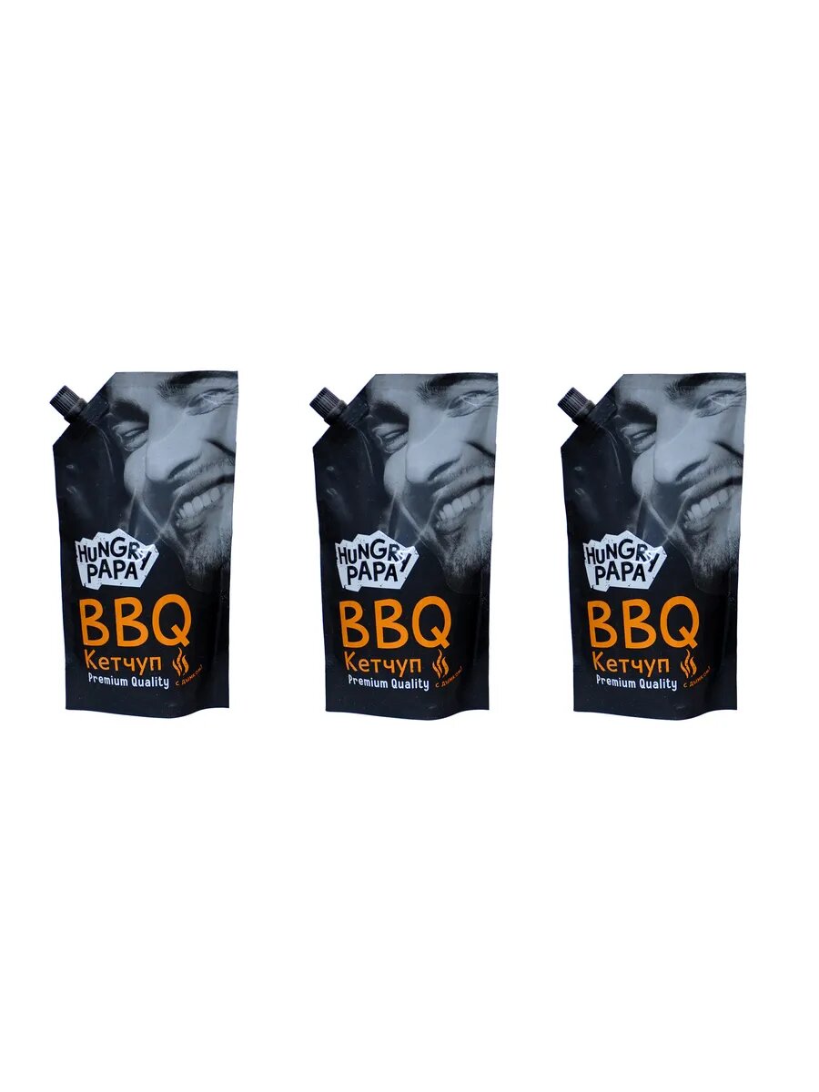 Кетчуп Семилукская Трапеза Hungry papa bbq 480 гр, 3 шт.