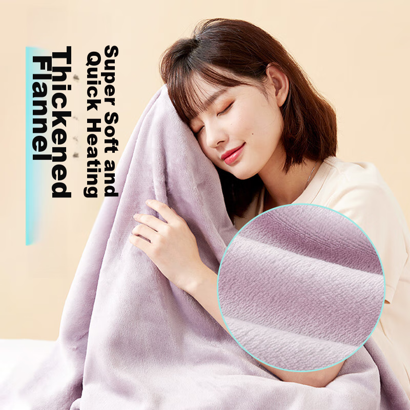 Netease Yanxuan Thick Flannel Blanket, Class A Antibacterial, Office And Home Nap Air Conditioning Blanket, Sky Blue 1*1.4m