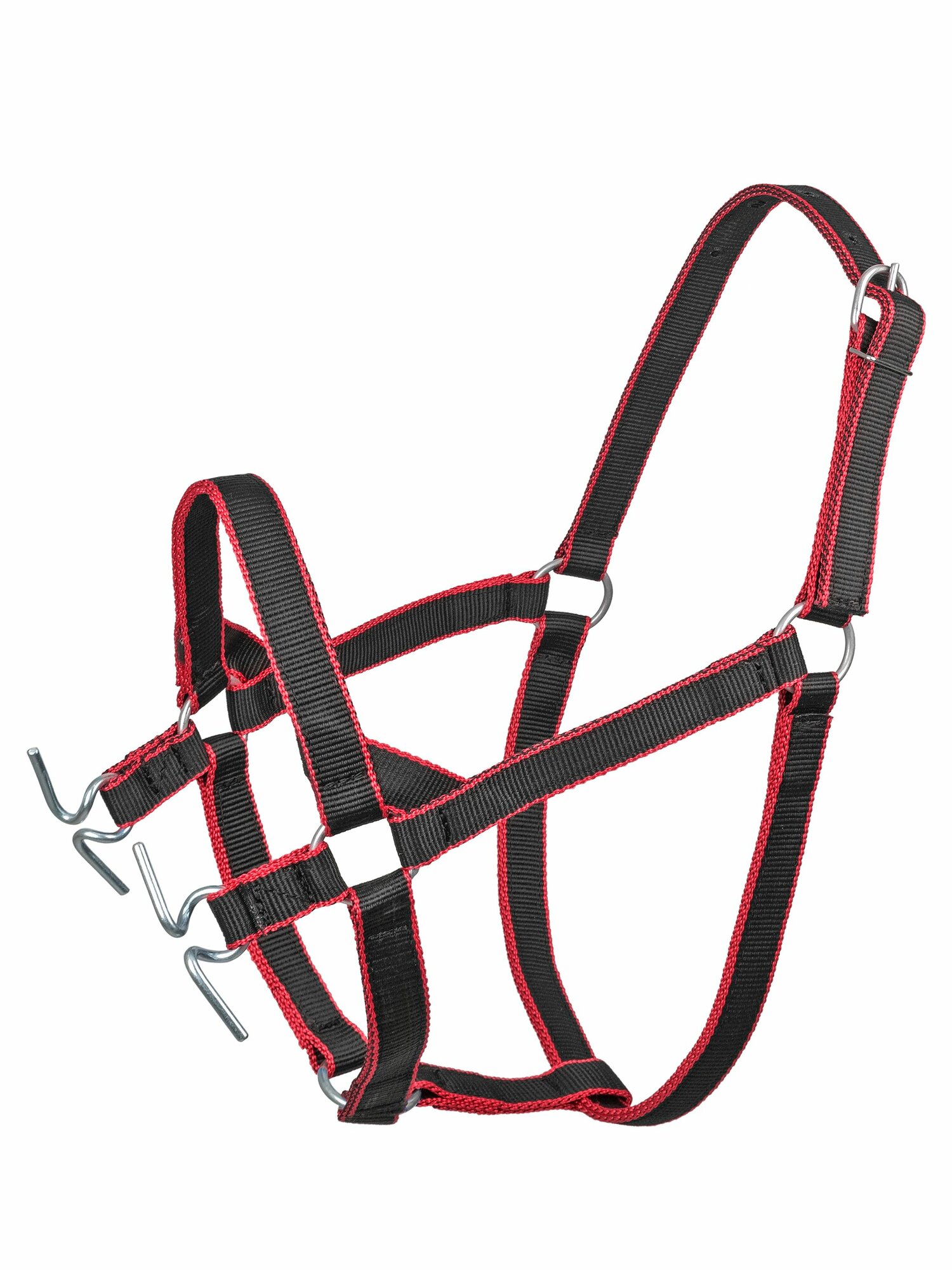 Недоуздок-узда для лошадей с барашками двойной капрон 25 мм REITER