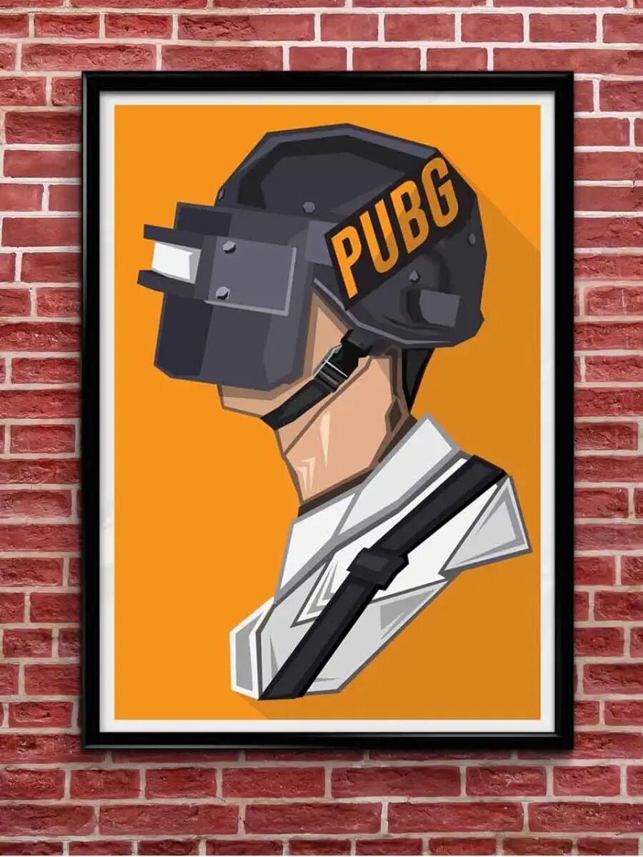 Плакат, Постер PUBG, А3 (фотопанно, постер на стену)