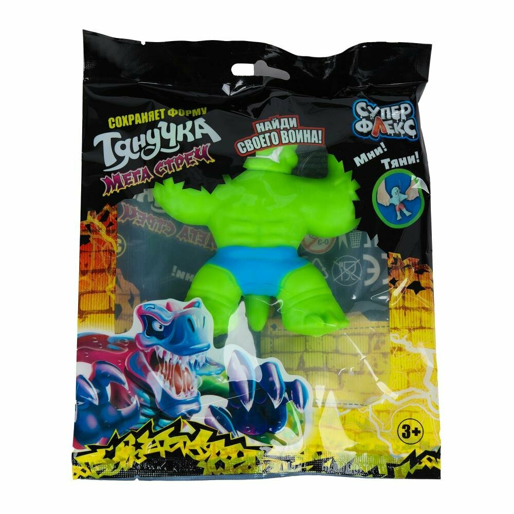 Игрушка тянучка Монстр Супер Флекс, 14 см. Супер флекс JD0672-RU-3