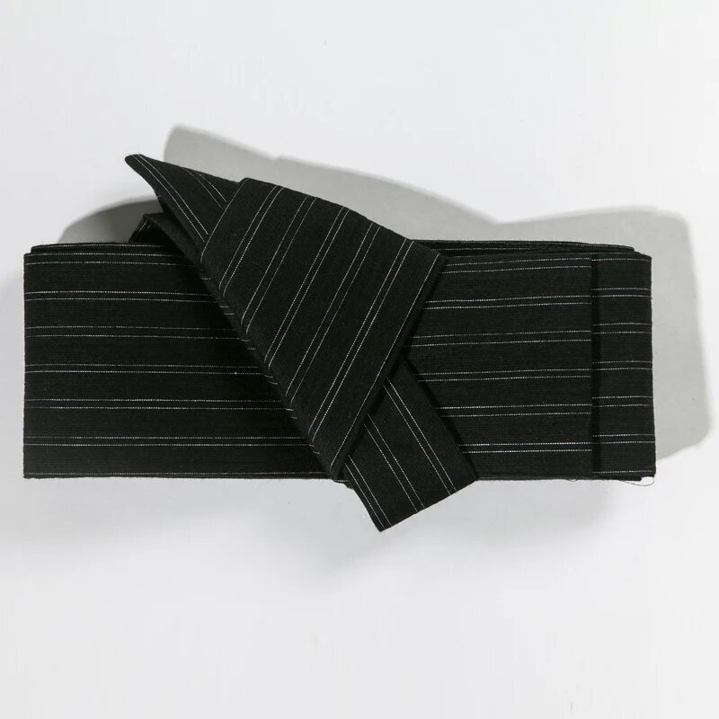 Мужской жесткий коку Оби из полиэстера Черный, 5