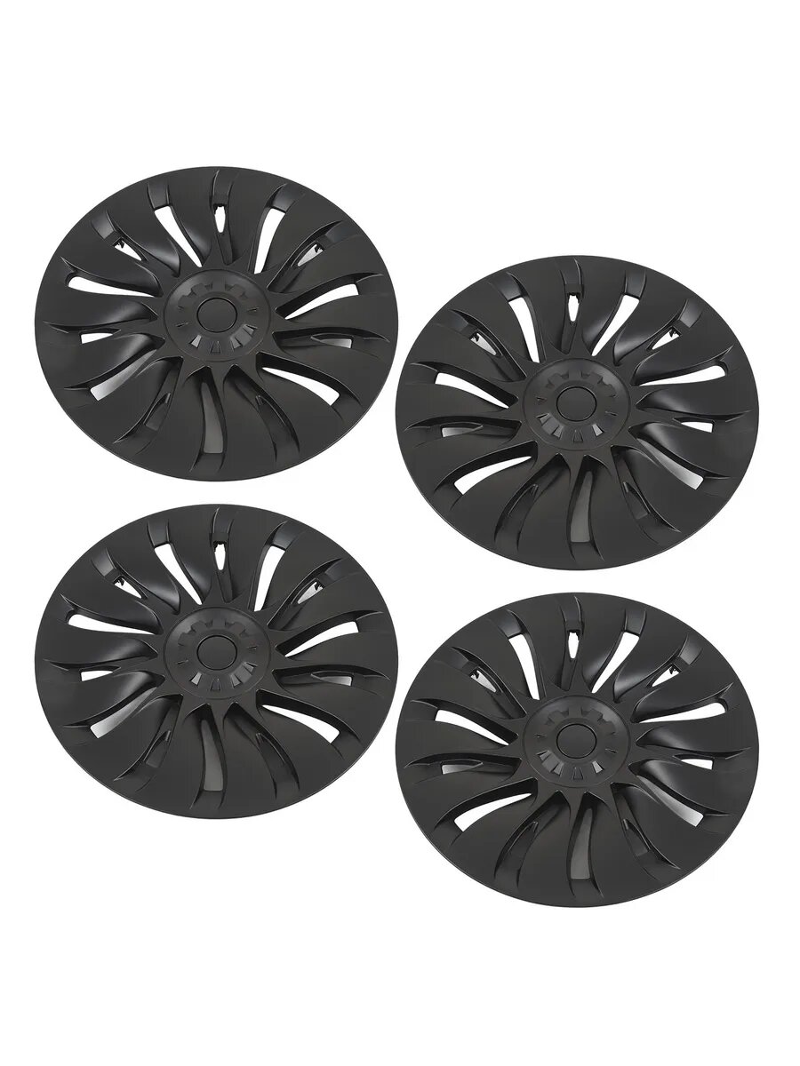 4 шт. 19-дюймовый колпак ступицы колеса матовый черный