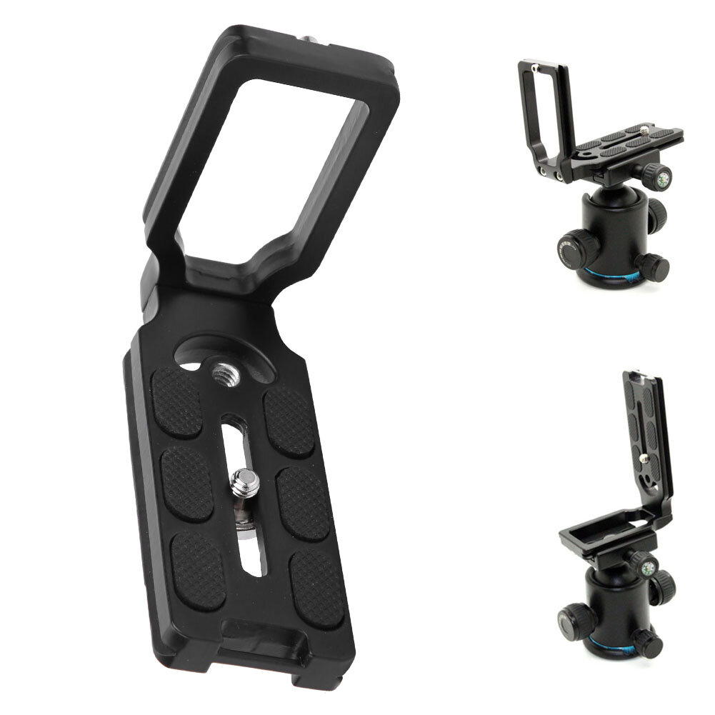 МПУ-100 L-Плата: Алюминиевый Сплав Универсальное Крепление Быстрый Съем - Прочное Вертикальное Основание с Антискользящим Подкладом для Камеры