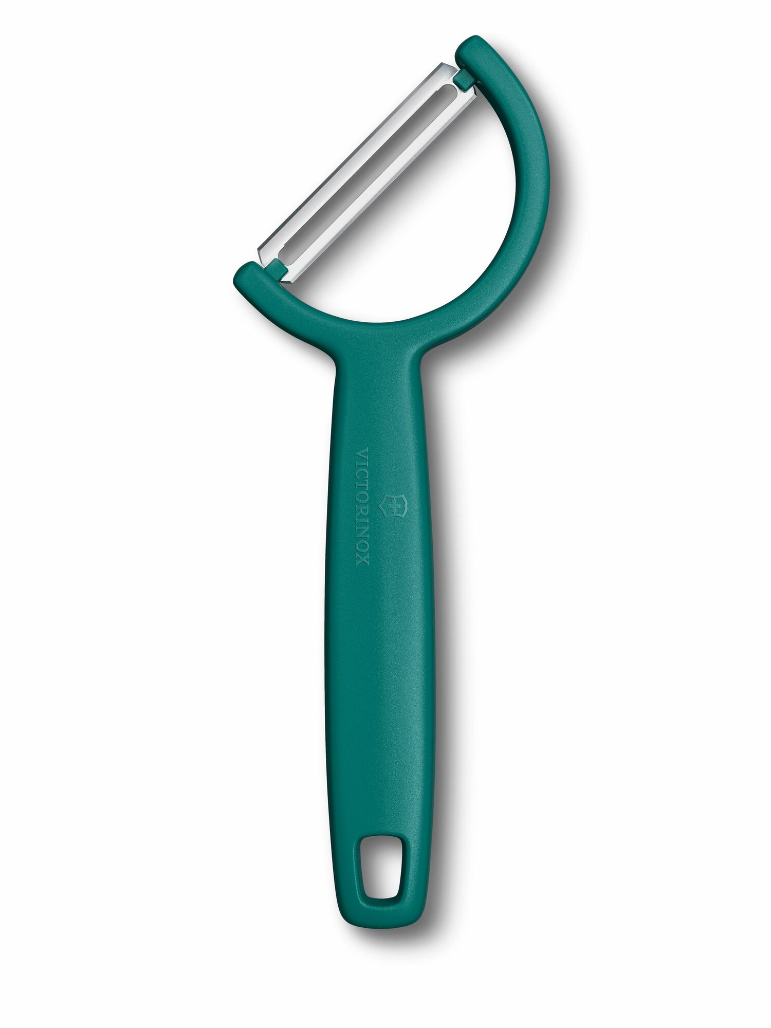 Овощечистка для овощей ручная VICTORINOX RHO, прямое лезвие из нержавеющей стали, зеленая